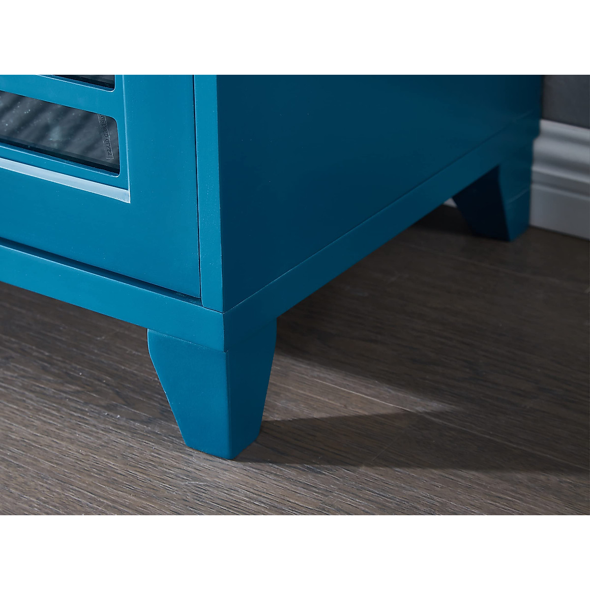 Mixcept 60” Sideboard Buffet Table Storage Cabinet Console Table with 2 Doors and Adjustable Shelves, Cupboard Kitchen Sideboard for Kitchen Dining Room, Teal