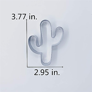 LILIAO 3.8 inch Cactus Cookie Cutter, Stainless Steel