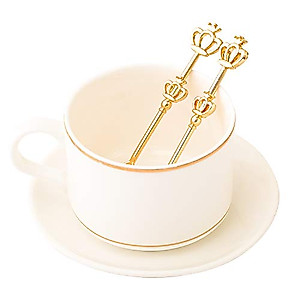 60Pieces(30 Packs) Crown Tea Spoons for Wedding Favors,Bridal Shower or Baby Shower Favors, Dringk Spoon Gifts or Souvenirs for Guests Bulk