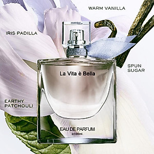 Tokuyo La Vida Bella for Women Perfume Eau de Parfum Natural Spray Elegant Scent Fragrance for all Skin Types 3.3 Fluid Ounce, Count : 1