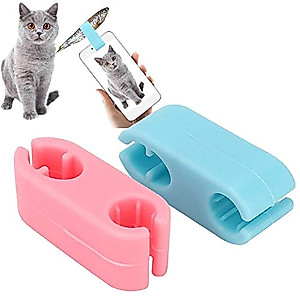 2pcs Pet Selfie Clip Tool, Pet Selfie Artifact Toys Pet Selfie Stick Dog Camera Lens Phone Clip Photographing Props Attract Attention