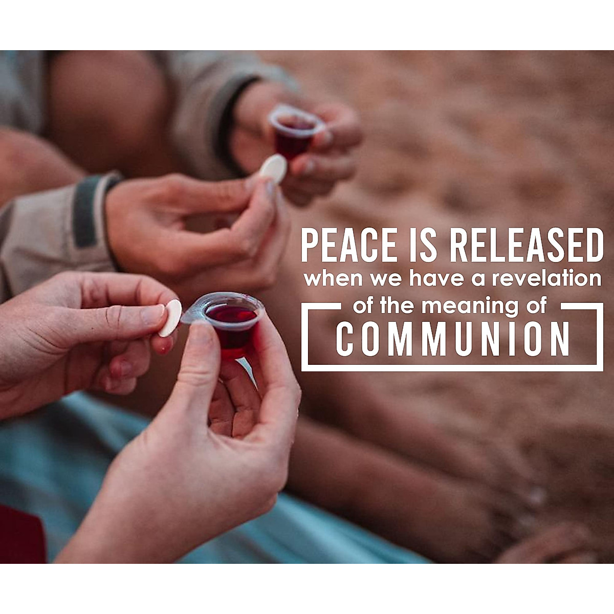 The Miracle Meal Pre-filled Communion Cups and Wafer Set - Box of 100 - with 100% Trusted Concord Grape Juice & Wafer - Made in the USA - Premium Quality Guaranteed