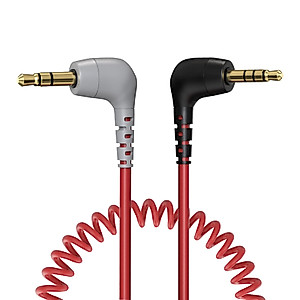 Koffmon SC7 Cord for Rode Mic,3.5mm TRS to TRRS Microphone Patch Cable Compatible with Rode SC7/VideoMic/Wireless GO Recording Microphone/Mobile Phone/Tablets/BOYA Adapter Cable