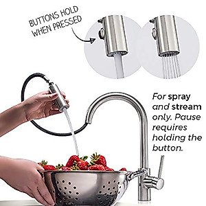 Pfister Stellen Touchless Kitchen Faucet with Pull Down Sprayer, Single Handle, High Arc, Stainless Steel Finish, LG529ESAS