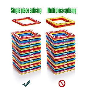 Rock Goldfish Magnetic Blocks Building Toys for Kids, Magnetic Tiles STEM Kit Educational Stacking Blocks Toys for Boys and Girls(X-24)