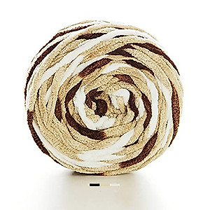 2 Pack Chenille Yarn,Multicolor Stripes Fluffy Fuzzy Bulky Thick Polyester Velvet Blanket Yarn for Crochet Knitting DIY Craft Pillow Bag Doll Making Multi 10# Total 220 Yards