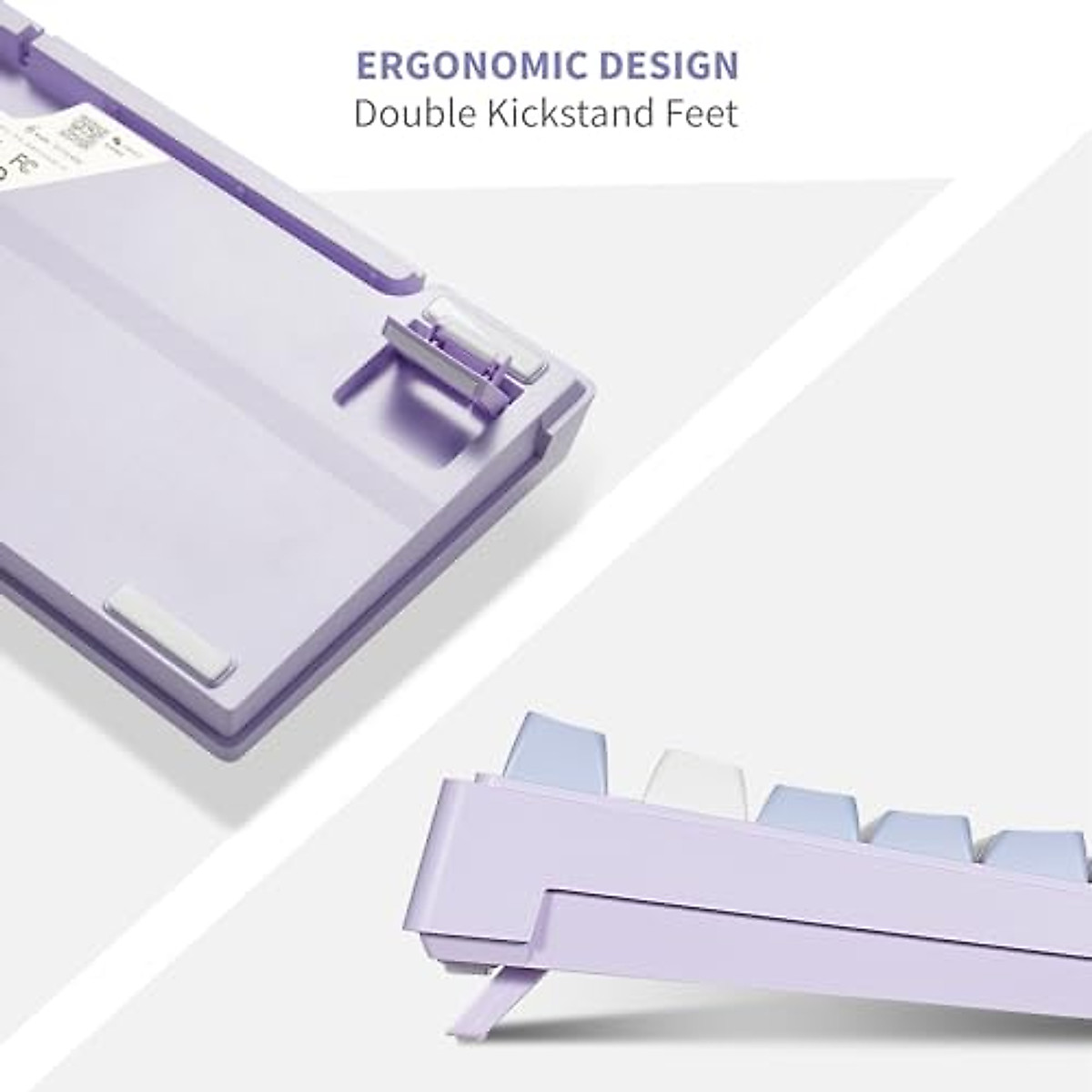 Hexgears Purple Rain M4 Mechanical Keyboard, 99 Keys Hot Swappable Wired Gaming Keyboard, PBT Keycaps, Creamy Keyboard with Number Pad for Windows/Laptop/Xbox, Kailh Green Switch Pre-lubed, Linear