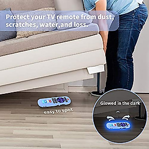 TOLUOHU(4 Pack) RC280 TCL Roku TV Remote Control Case Cover Silicone(Glow in Dark) RC280 TCL Roku TV Remote Skin Sleeve Shockproof with Lanyard