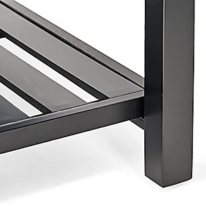 Christopher Knight Home Miriam Ottoman with Storage and Bottom Rack, Brown