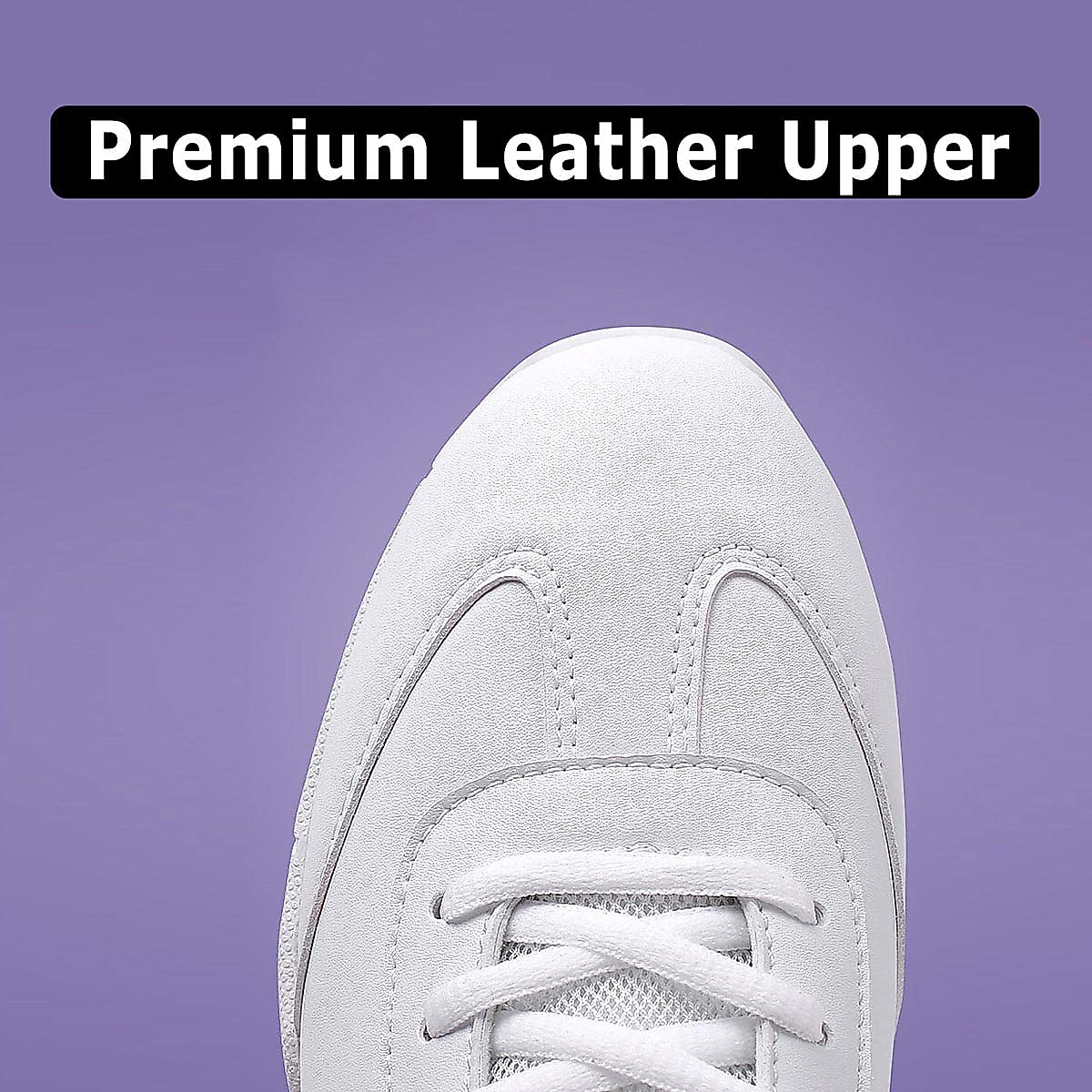 Meidiastra Cheerleading Shoes for Women Girls White School Cheer Shoes Gymnastics Tumbling Shoes Cheerleading Dance Shoes Training Sneakers White 40