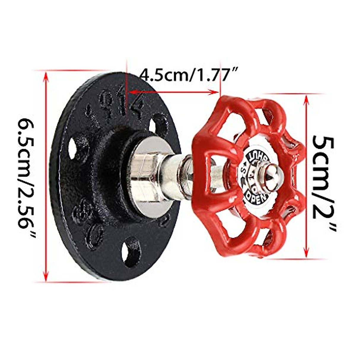 Sumnacon 3 Pcs Industrial Pipe Coat Hook Racks - Heavy Duty Rustic Hat Robe Towel Holder Hanger, Wall Mounted Clothing Racks with Hardware for Home, Office, Electroplated Black Finish