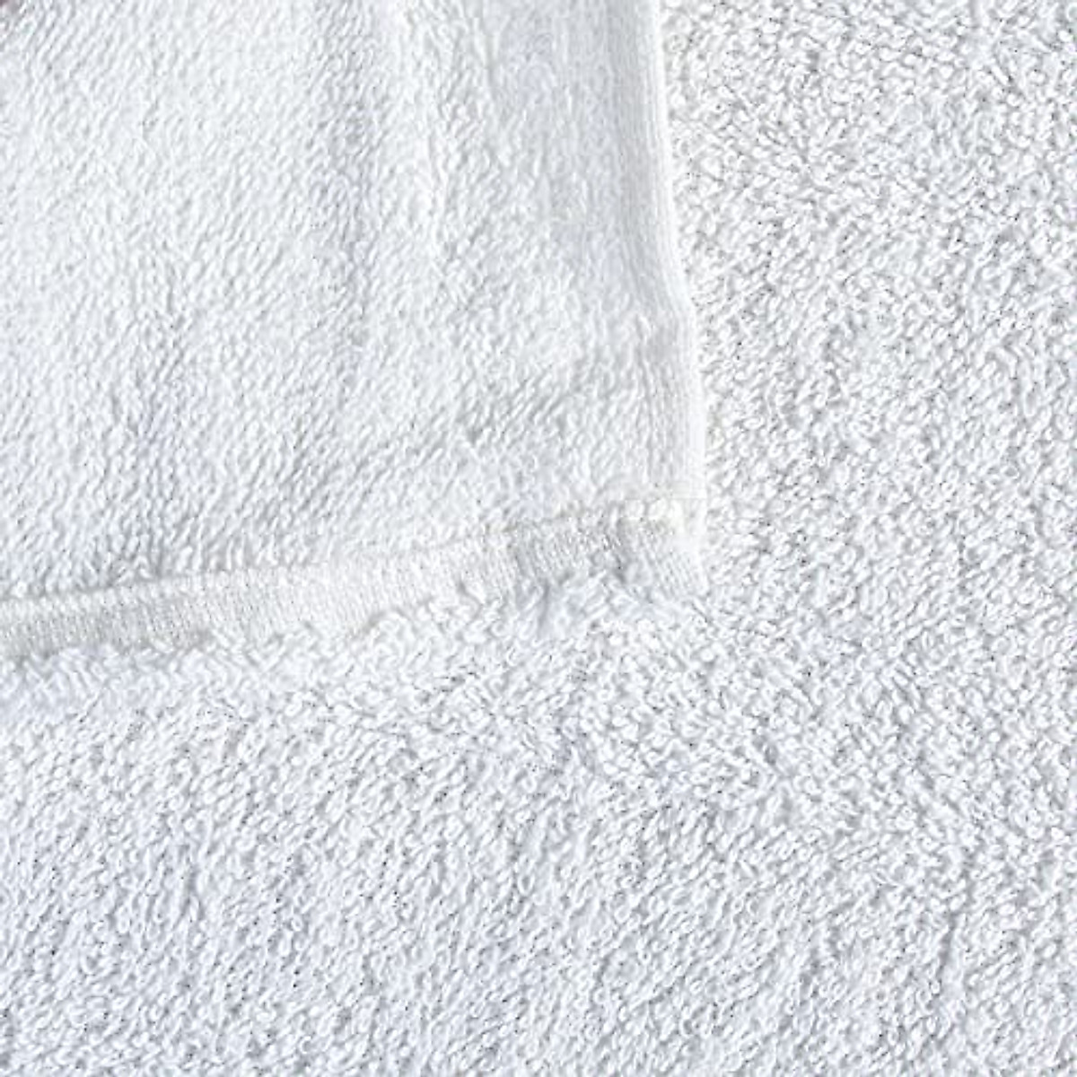 Arkwright Eclipse White Irregular Washcloths - Bulk Case Pack of 300 - Perfect wash Cloth Towels for Home, Kitchen, Bathroom, Hotel, Spa, Resort -1 Lb/Doz