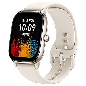 Amazfit GTS 4 Mini Smart Watch for Women Men, Alexa Built-in, GPS, Fitness Tracker with 120+ Sport Modes, 15-Day Battery Life, Heart Rate Blood Oxygen Monitor, Android Phone iPhone Compatible-White