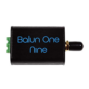 Balun One Nine v2 - Small Low-Cost 9:1 (1:9) Balun with Input Protection & Enclosure for HF & Shortwave. Great for Software Defined Radio (RTL-SDR & SDRPlay), Ham It Up, and Other Capable Radios
