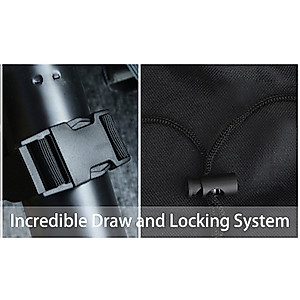 RosieLily Outdoor Table Cover Round, Patio Table Chair Set Covers Waterproof, Heavy Duty Outdoor Dining Table Covers, Patio Furniture Covers (70" Dx23.6 H, 1 Pack, Black)