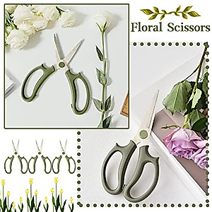 3Pcs Garden Flower Scissors,Floral Scissors Pruning Shears,Stainless Steel Flower Scissors with Comfortable Grip Handles,Premium Garden Clippers for Flower Arrangement,Gardening Tool
