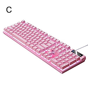 Keyboard K500 Wired Keyboard Backlight Mechanical Feel Color Matching 104 Keys Computer E-Sports Gaming Keyboard for Desktop PC Keyboard Computer Peripherals