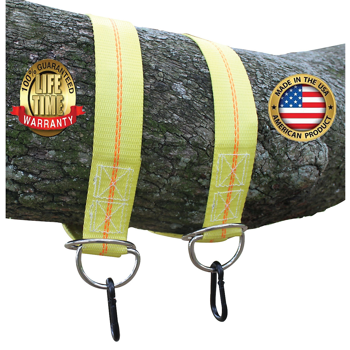 Safe-T-Swing - Heavy Duty 12,000 lb. Webbing - Tree Swing Hanging Kit - Made in USA (36 Inch)
