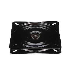 Attwood 17721 Seat Swivel, For Boat Seat, 3-Degree Tilt Action, 7 Inches, Steel, Black Powder Coated