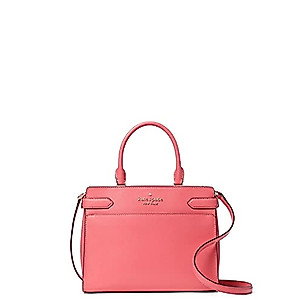 Kate Spade Cameron Staci Medium Satchel Garden Pink Crossbody Saffiano Leather