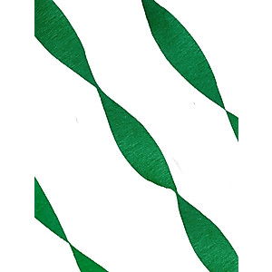 Green and Gold Yellow Crepe Paper Streamers (2 Rolls Each Color), 290 Feet Total, Made in USA
