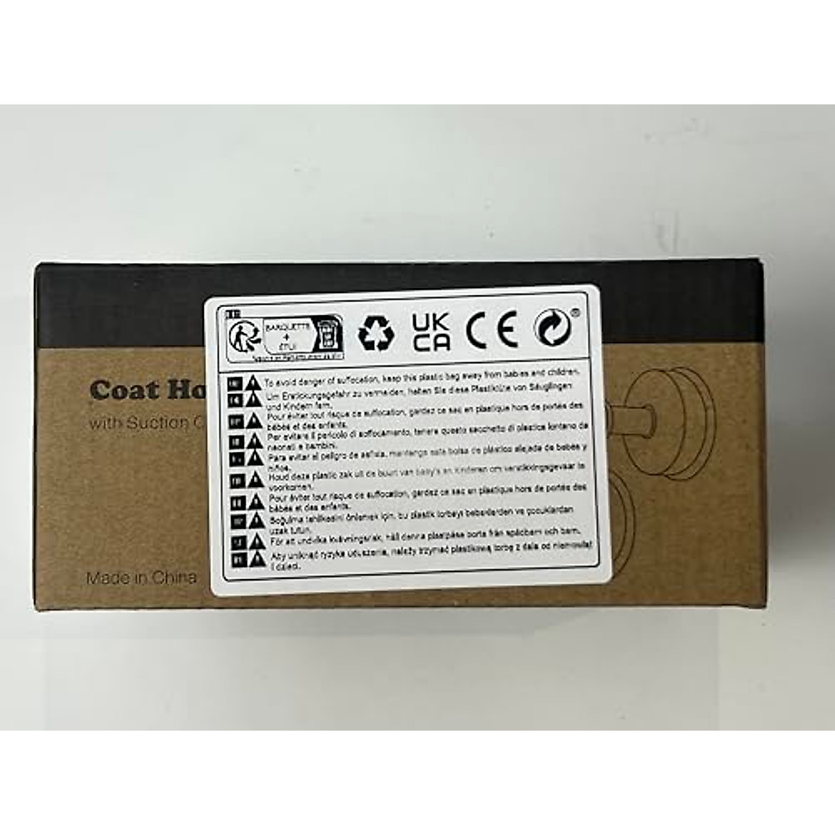 JOMOLA Suction Cup Hook Stainless Steel Bathroom Towel Holder Utility Shower Hooks Hanger for Towel Storage Kitchen Organizer for Towel Hook, Matte Black, 4PCS