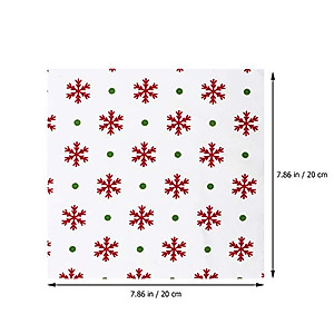 20pcs Christmas Cotton Fabric Bundles Sewing Square Fabric Christmas Patterns Quilting Fabric Patchwork Precut Fabric Scraps for DIY Craft Christmas Party Supplies Random Style