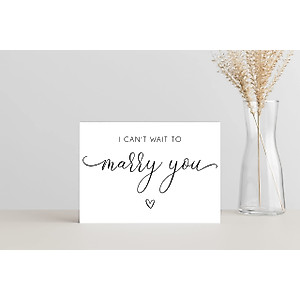 I Cant Wait To Marry You - Bride To Groom Wedding Day Card - Letters To My Husband From Wife - Love Gift For Him - Fiancé Gifts - Vows