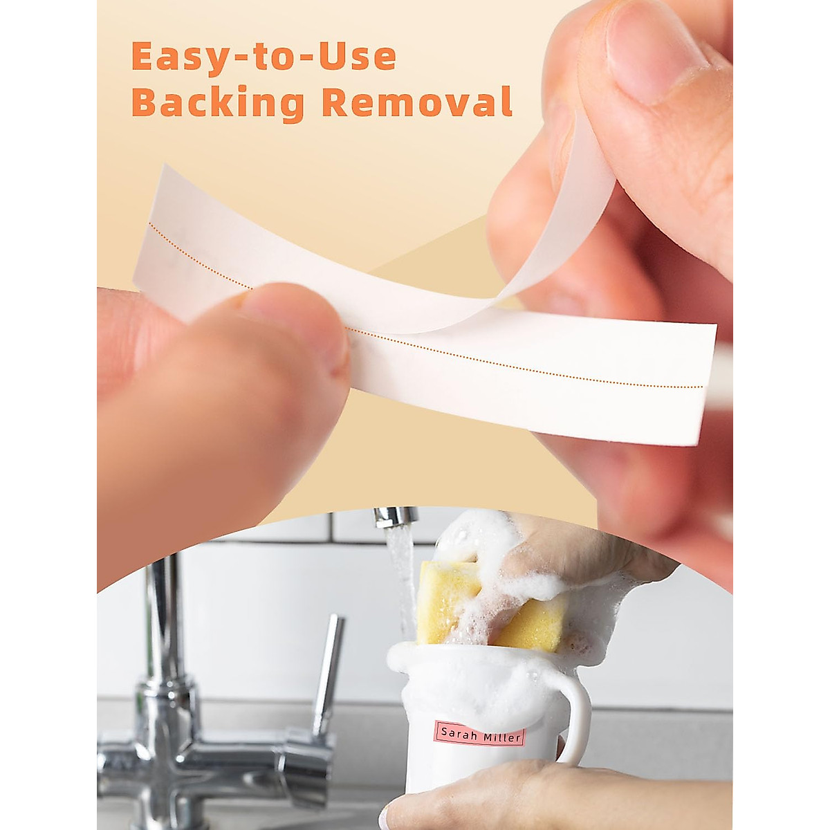 MakeID White Label Maker Tape Adapted Label Print Paper Refills Standard Laminated Office Labeling Tape Replacement 0.63'' x 13' (16mm x 4m) Work with Label Maker Model L1 Q1 E1