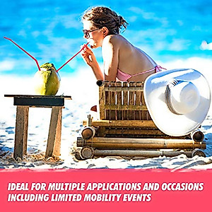 Made in USA Extra Long Reusable Drinking Straws 22 Inches long Ideal for Limited Mobility Situations Dishwasher Safe FDA Grade BPA-Free Material 12 Pieces