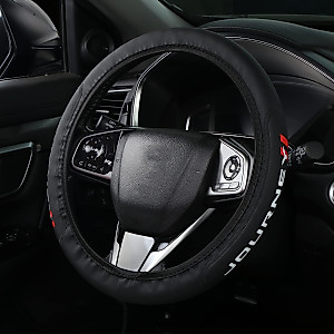 MSMINT Leather Steering Wheel Cover for Dodge Journey