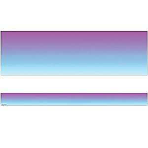 Teacher Created Resources Purple and Blue Color Wash Straight Border Trim