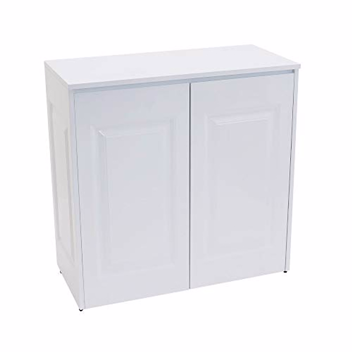 Household Essentials White Metal Cabinet Hamper