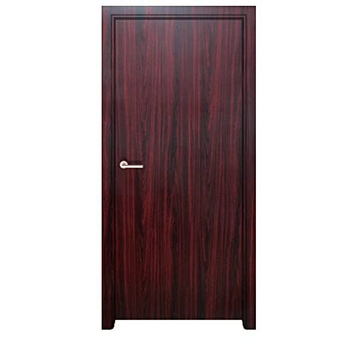 VVIVID Dark Wood Grain Faux Finish Textured Red Vinyl Wrap 12 Inches x 48 Inches Roll Sheet Film for Home Office Furniture DIY No Mess Easy to Install Air-Release Adhesive