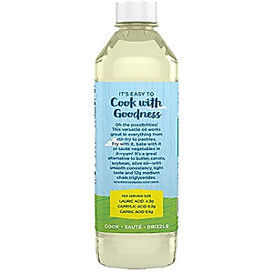 Carrington Farms Gluten & Hexane free, NON-GMO, No Hydrogenated and Trans Fats in a BPA free bottle, Liquid Coconut Cooking oil, Unflavored, 16 Fl Oz