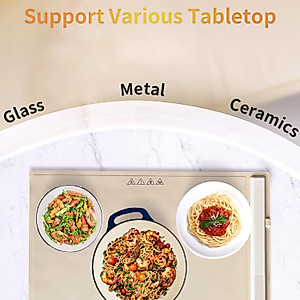 NWK Electric Warming Tray - Full Surface Heating, Rollable & Portable,Premium Silicone Nano-Material, 3 Temperature Settings, Auto Shut-Off -Versatile Food Warmer for Gatherings,Parties, Everyday Use