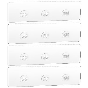 Oruola 4Pack Shower Shelf Adhesive Replacement,Adhesive for Shower Caddy,11 x 2.7 in No Drilling Waterproof Shower Caddy Sticker Replacement for Shower Caddy Basket Shelf Storage Shelves Kitchen Racks
