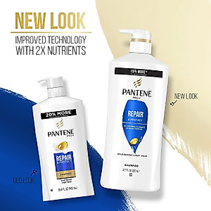 Pantene Shampoo, Conditioner and Hair Treatment Set, Repair & Protect for Damaged Hair, Safe for Color-Treated Hair