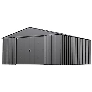 Arrow Classic Metal Shed, 14 x 14, Charcoal