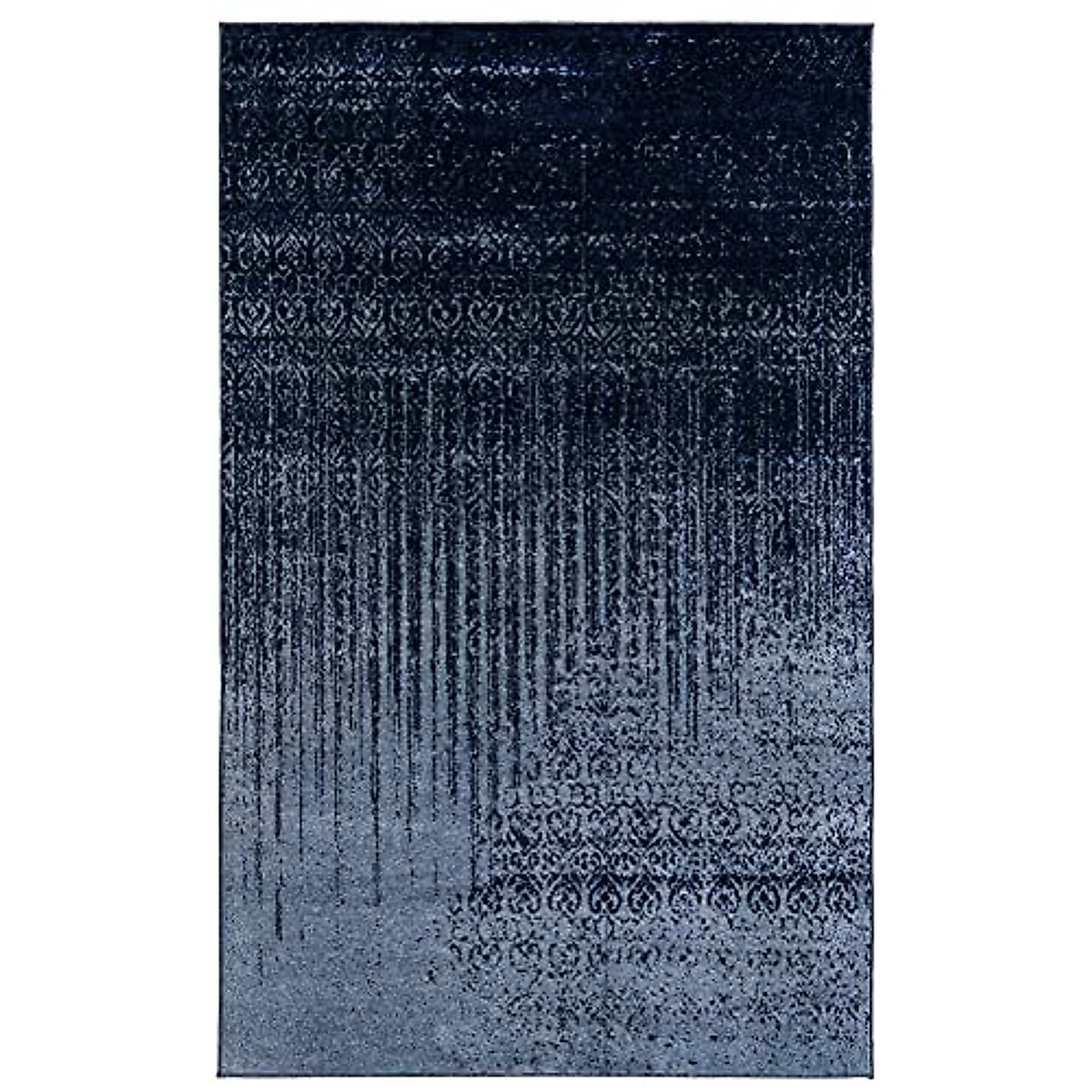 Unique Loom Del Mar Collection Area Rug-Transitional Inspired with Modern Contemporary Design, Rectangular 5' 1" x 8' 0", Blue/Navy Blue
