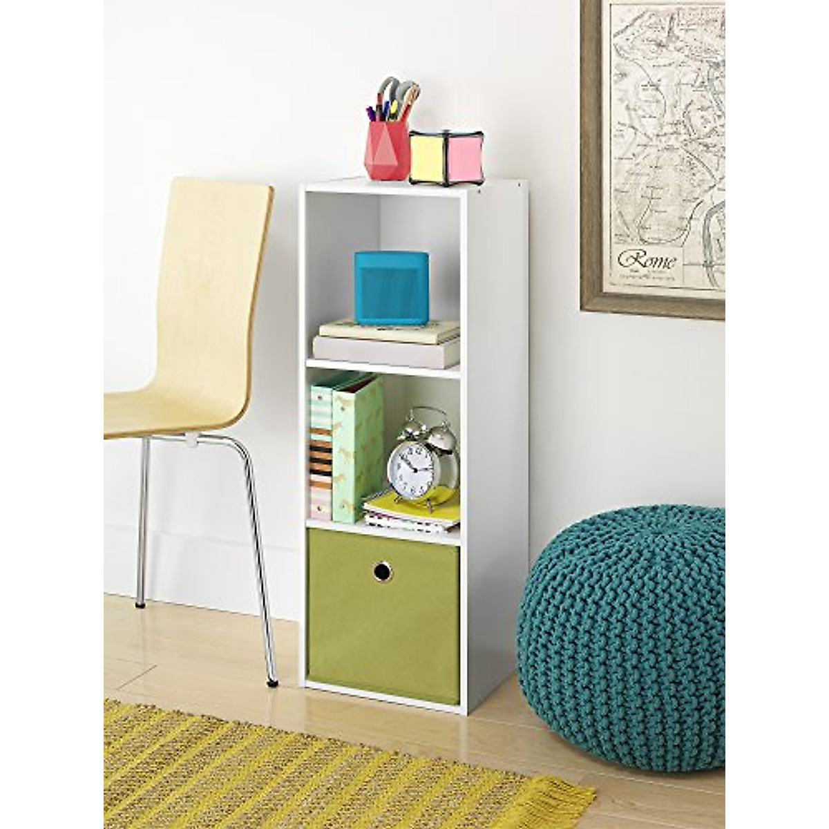 Whitmor 3 Cube Organizer, White