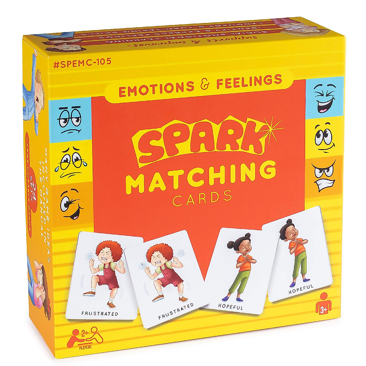 Feelings and Emotions Flash Cards - Memory Game, Social Skills Games, Emotions Cards, Feelings FlashCards, Empathy Game Homeschooling Materials, Preschool Games, Therapy Games for 3 Year Olds and Up