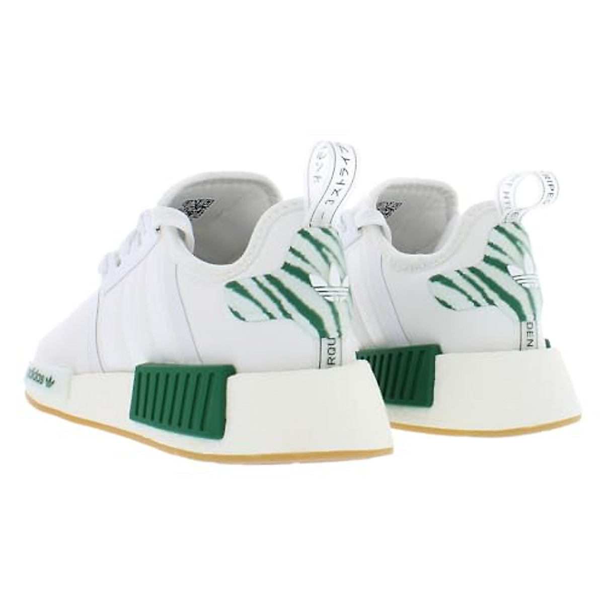Adidas Women's NMD_R1 Sneaker (White/Forest Green, 9.5)