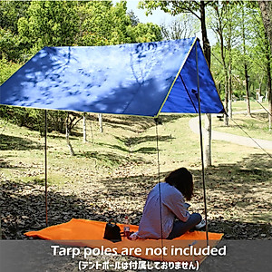 Azarxis Ground Cloth for Tent Tarp Footprint Camping Backpacking Floor Saver Groundsheet Waterproof Sand Free Picnic Hiking with Stakes Rope Carry Bag (Green, S - 4.92x7.22ft)