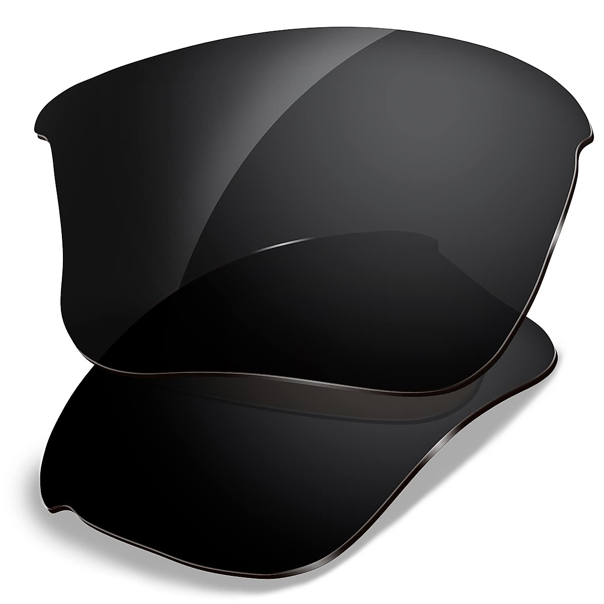 Dynamix Polarized Replacement Lenses for Oakley Flak Jacket XLJ | Easy To Install | Fit Perfectly | Solid Black