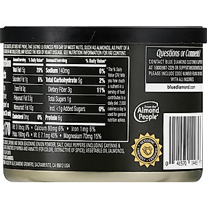 Blue Diamond Almonds XTREMES Cayenne Pepper Flavored Snack Nuts, 6 Oz Resealable Cans (Pack of 1)