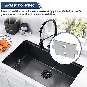 017670-45 Waste Drain Installation Tool Fit For Commercial Sink Drains/Service Plumbing, used to Wastewater Drain Installation/Removal Tool Bathtub Shower Drains Accessories Replacement Parts (2 Pack)