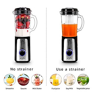 Sangcon Electric Salt and Pepper Grinder Set - Automatic Pepper Mills with LED Light - Battery Operated Salt and Pepper Shakers with Stand & Sangcon 5 in 1 Blender and Food Processor Combo for Kitche