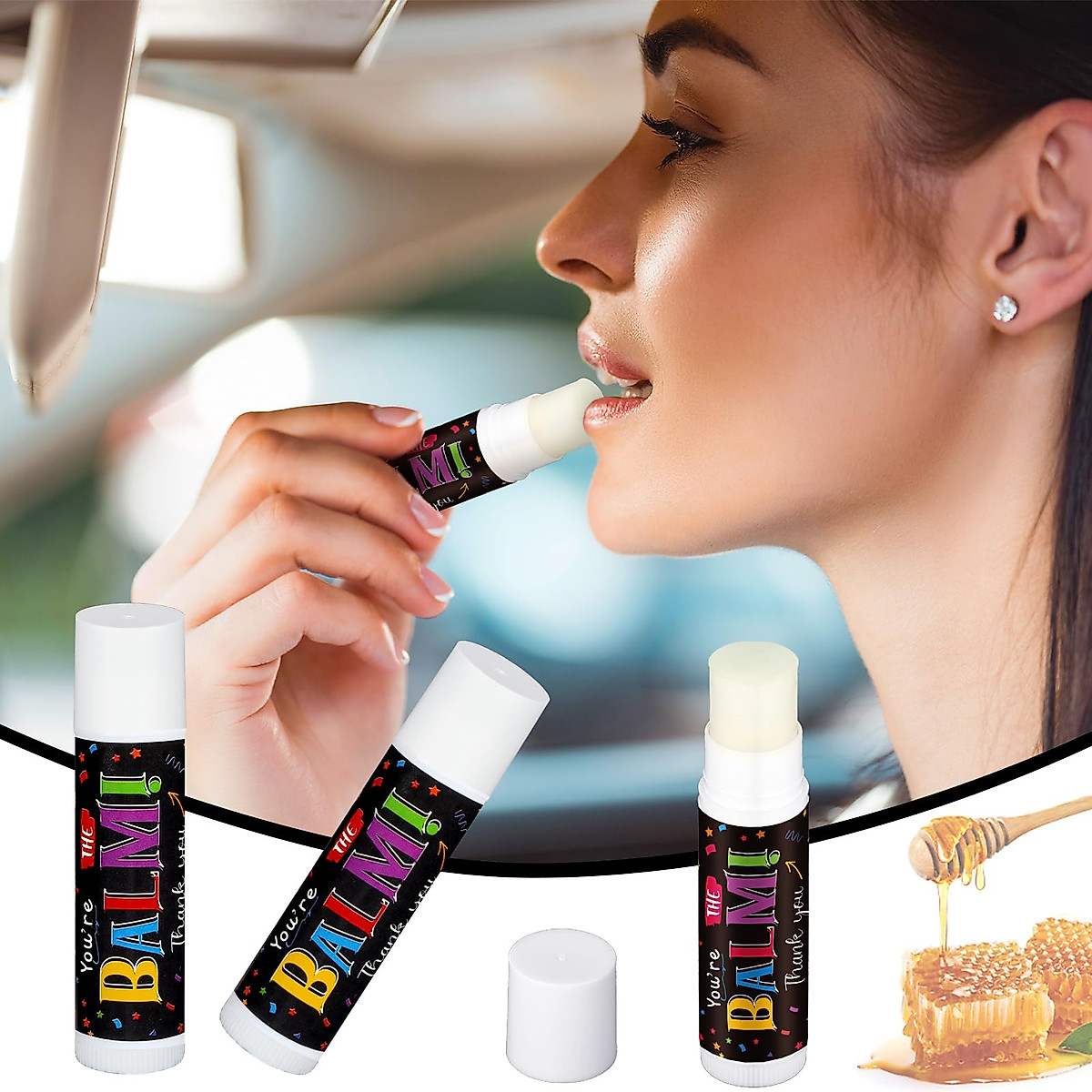 Siifert 50 Inspirational Gifts Lip Balm Bulk for Women Teachers Nurses Mother Coworkers Friends Employee Appreciation Gifts Thank You Gifts Bulk Baby Shower Wedding Bridal Lip Balm Party Favors