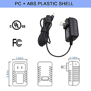 TOP-SPEED 15W Power Supply Cord for Amzon Echo Show 5, Echo Dot (3rd Gen), Echo Spot, Echo Dot Kids Edition, Echo TV Cube, Echo Dot with Clock AC/DC Adapter Charger